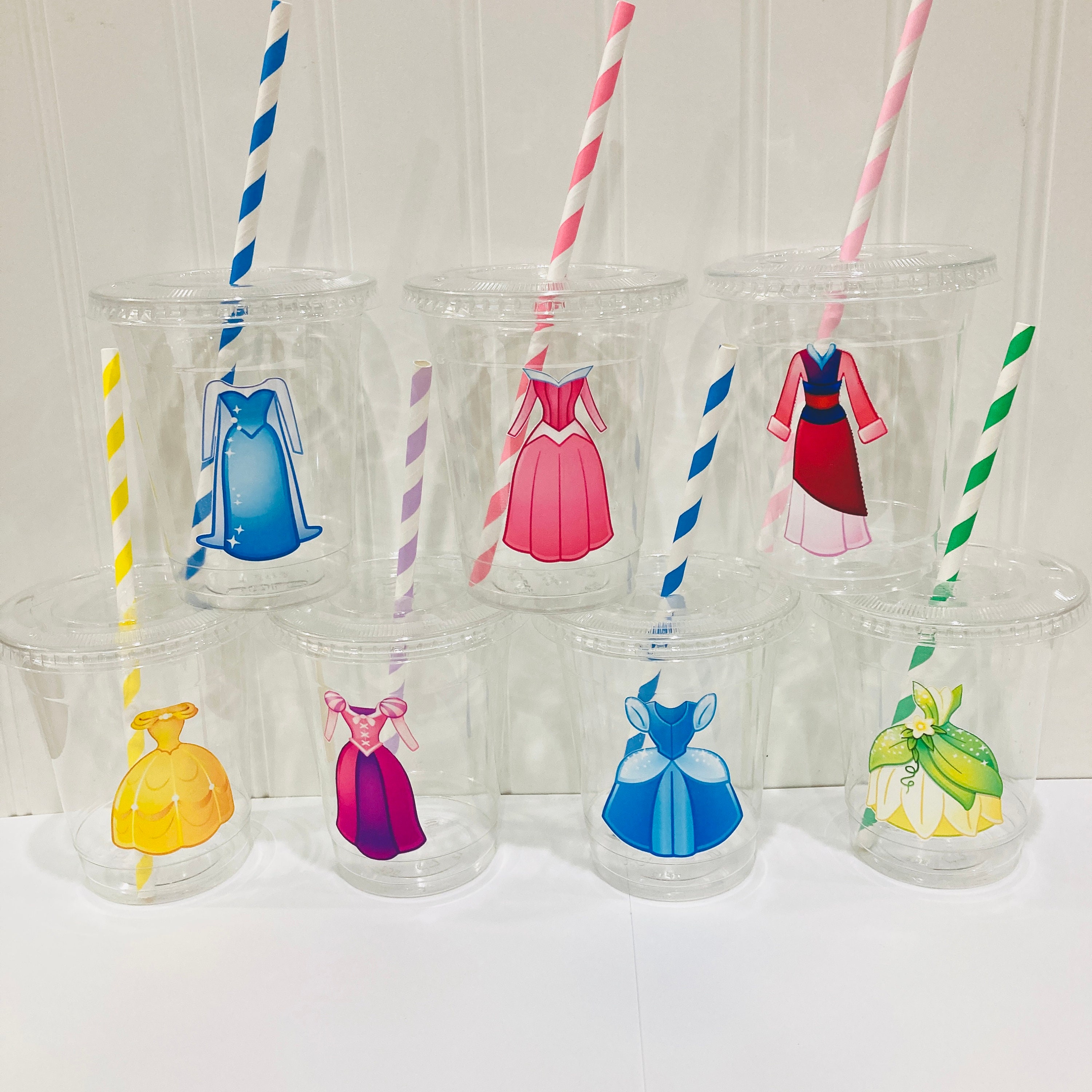 Disney Princess Birthday Party Cups Kids Party Cups Princess - Etsy