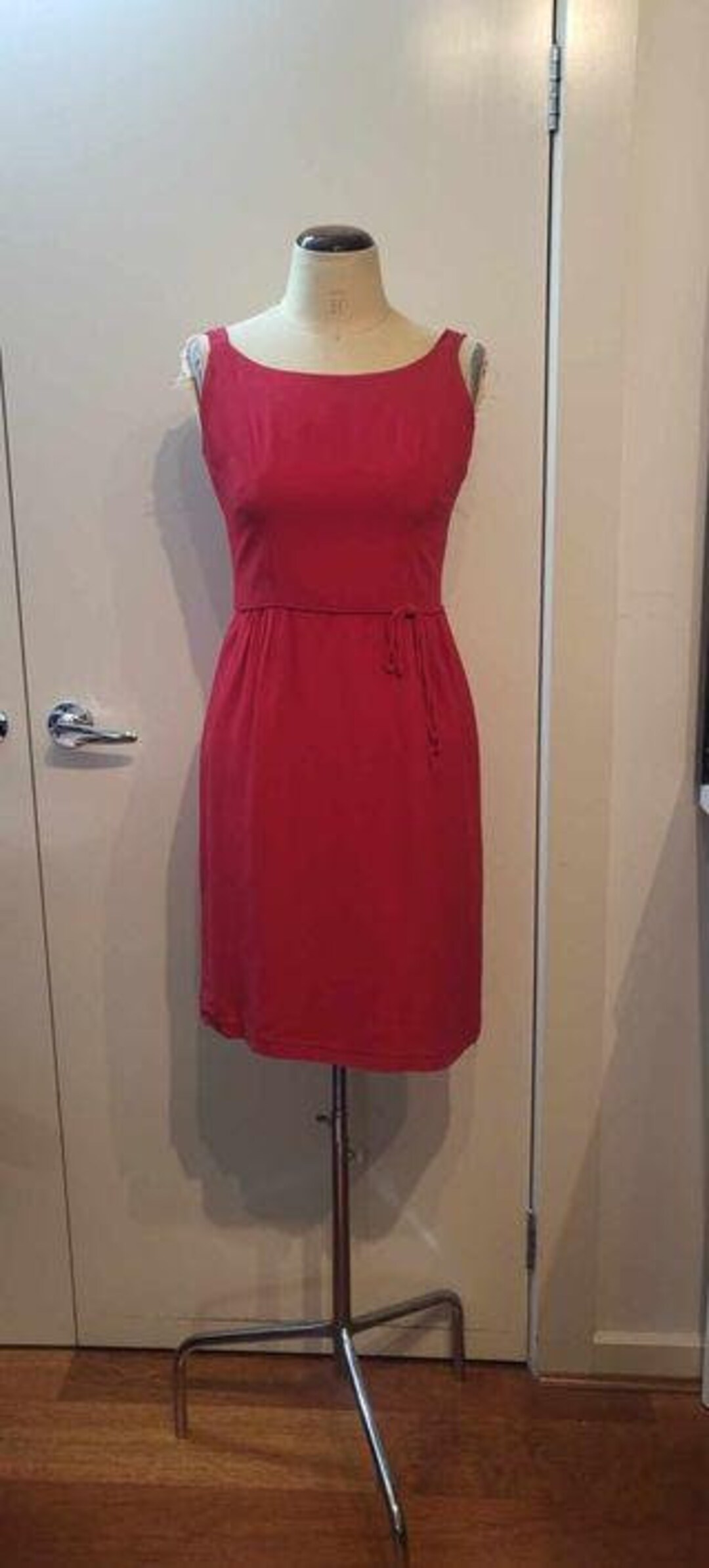 1950s 1960s Red Crepe Dress Small - Etsy