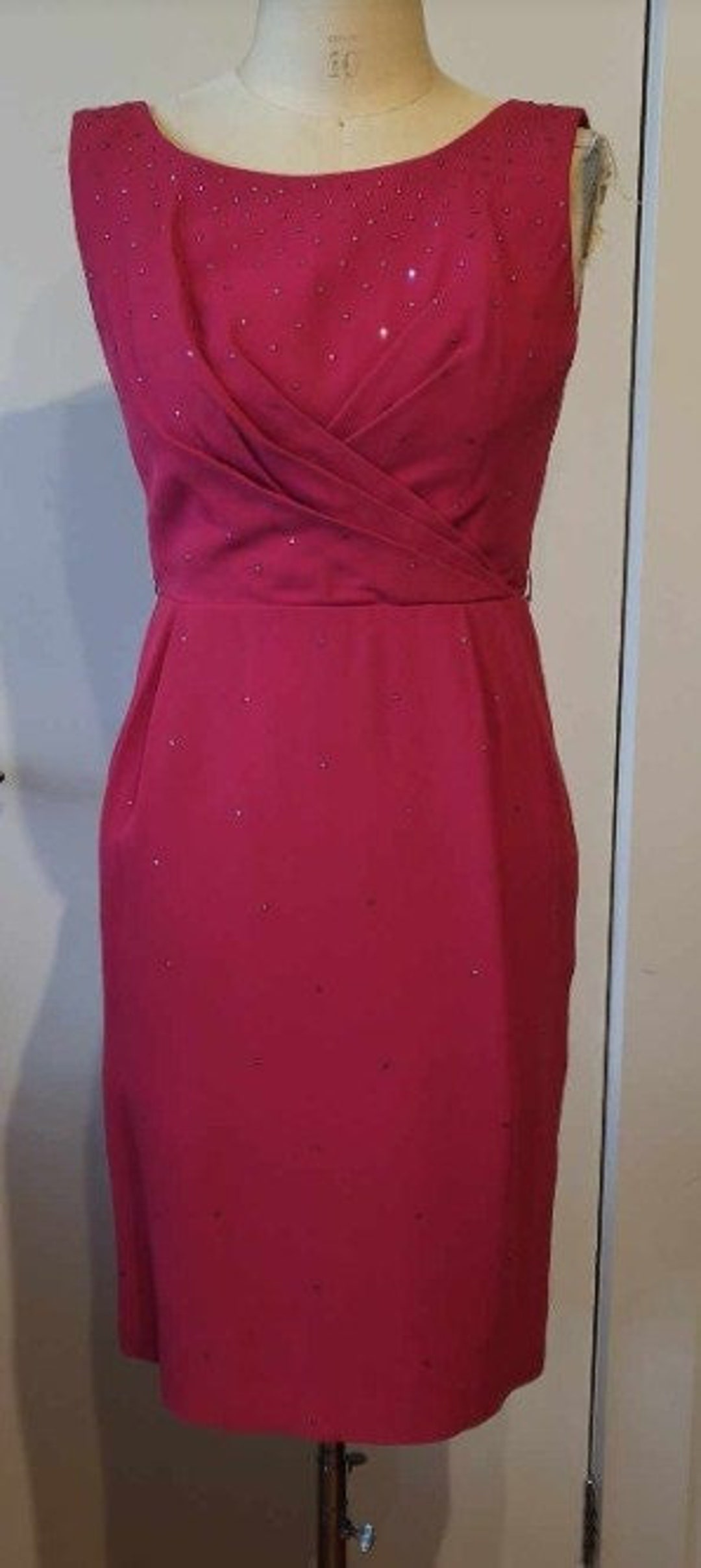 Vintage 1950s Red Dress With Embellishments - Etsy