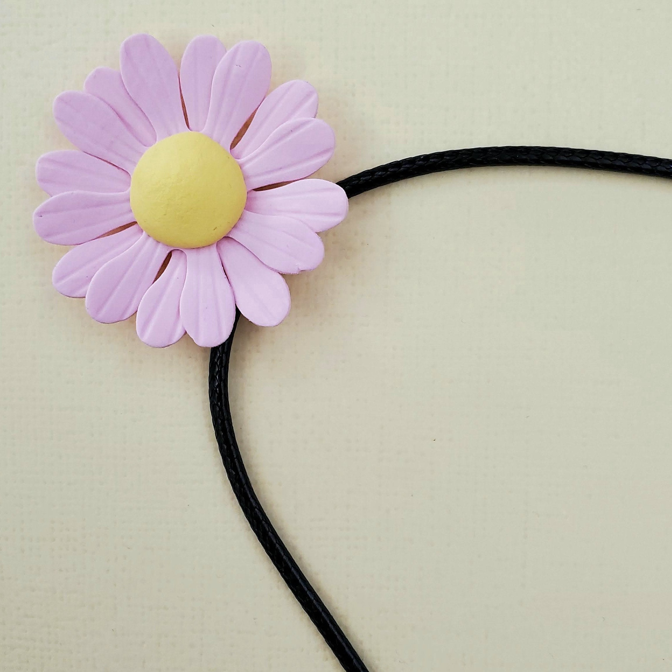 Daisy Polymer Clay Necklace - Polymer Clay Daisy Birth Flower - Polymer ...
