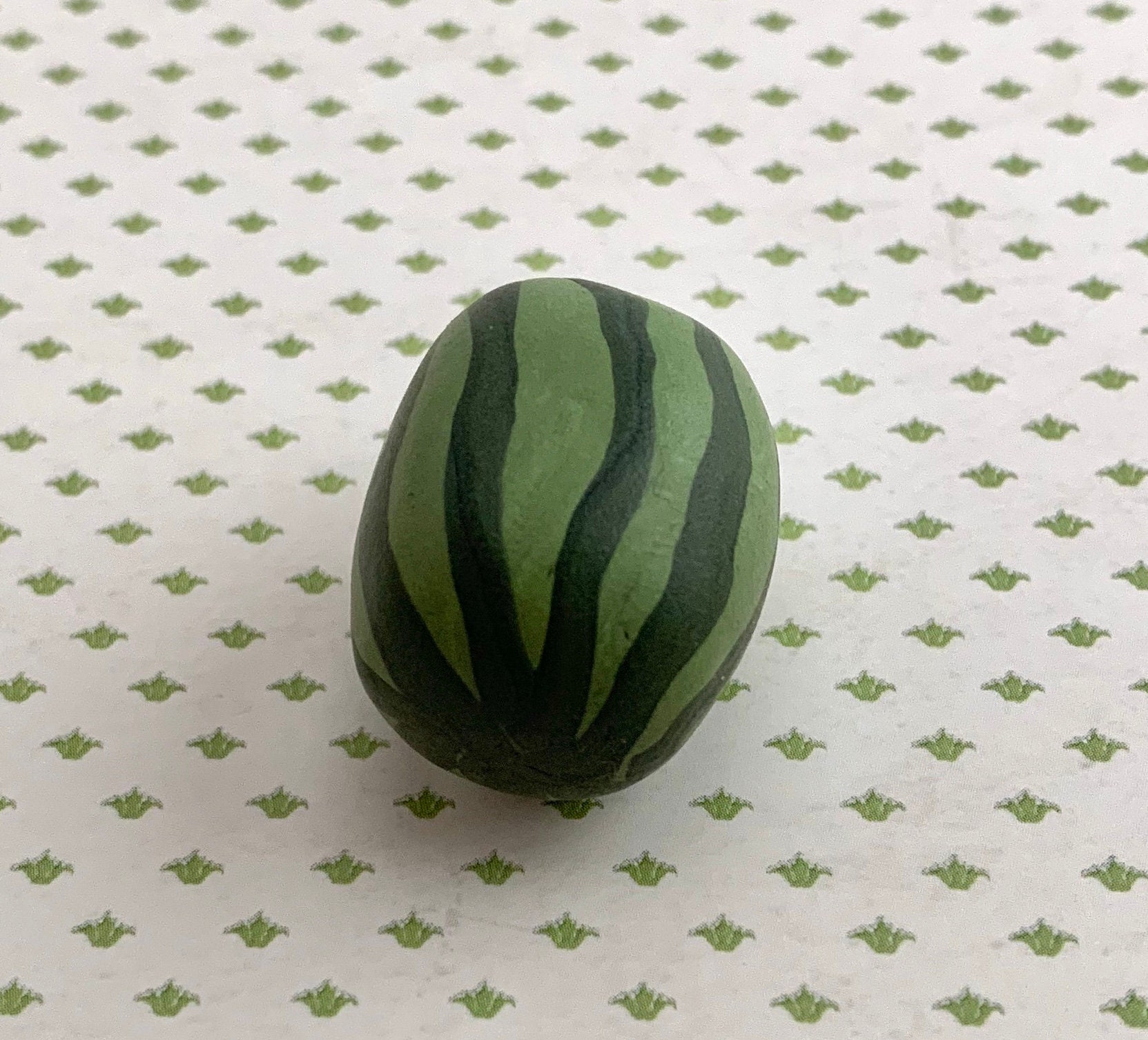 Watermelon Fairy Garden - Whole Watermelon Mini - Polymer Clay Whole ...