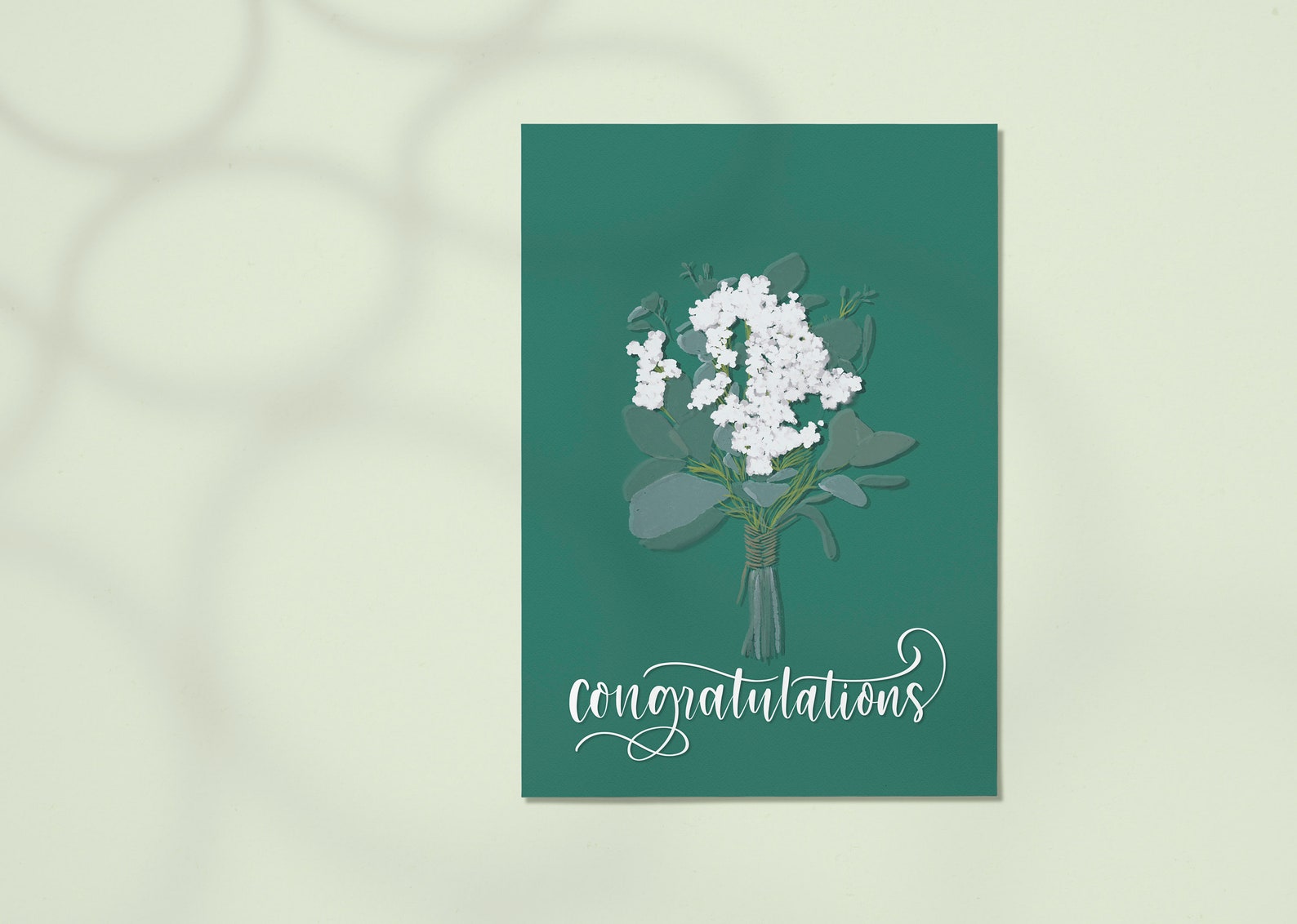 Printable Congratulations Greeting Card, Congrats Greeting Card, Floral ...