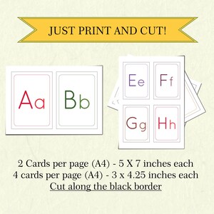 Rainbow Alphabet Flashcards for Toddlers, Printable ABC Flashcards ...