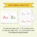 Rainbow Alphabet Flashcards for Toddlers, Printable ABC Flashcards ...