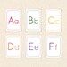 Rainbow Alphabet Flashcards for Toddlers, Printable ABC Flashcards ...