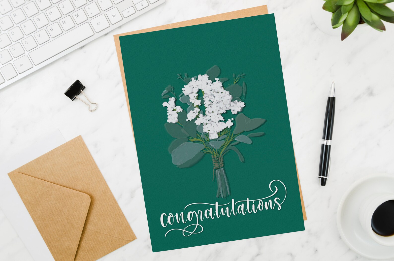 Printable Congratulations Greeting Card, Congrats Greeting Card, Floral ...