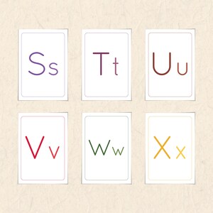 Rainbow Alphabet Flashcards for Toddlers, Printable ABC Flashcards ...