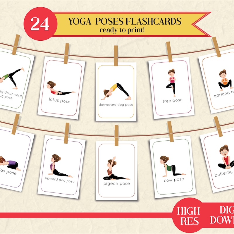 Yoga Cards for Kids - Etsy