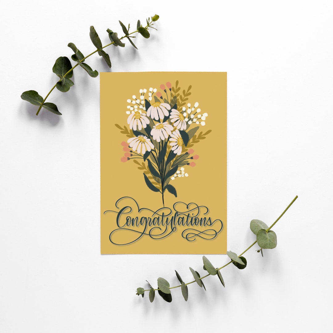 Congratulations Greeting Card Printable, Congrats Greeting Card ...