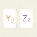Rainbow Alphabet Flashcards for Toddlers, Printable ABC Flashcards ...