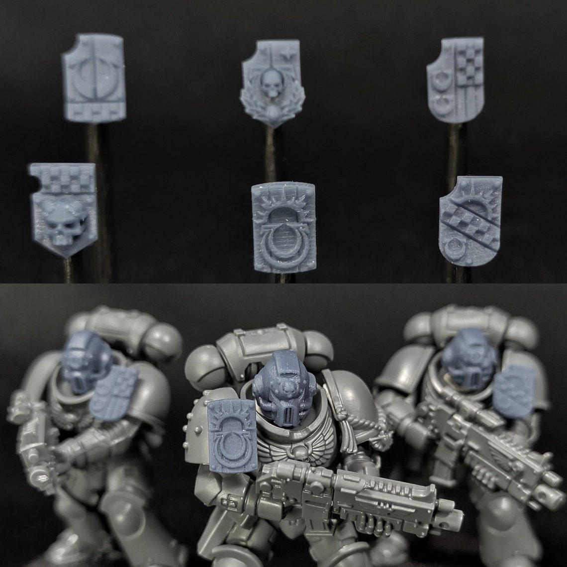 Ultramarine Blue Small Tilt Shields 28mm Wargaming Tabletop - Etsy