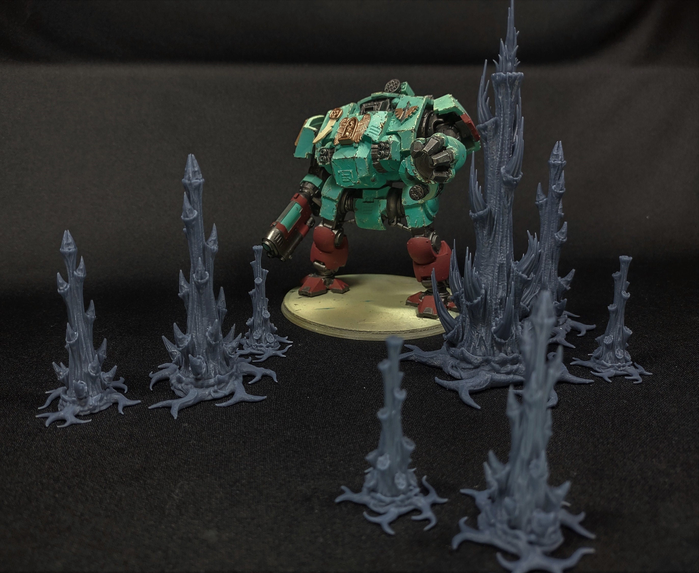 Alien Terrain, Spike Trees, 28mm Wargaming, Tabletop Terrain, Sci-fi ...