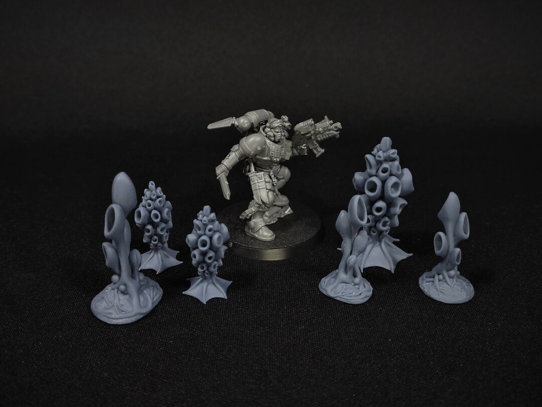 Alien Plants, Alien World, 28mm Wargaming, Tabletop Terrain, Sci-fi ...