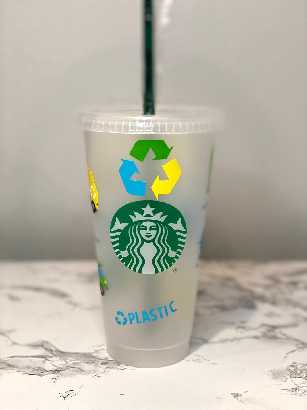 Garbage Truck Custom Cup | Reusable Tumbler | Starbucks Cup| Trash ...