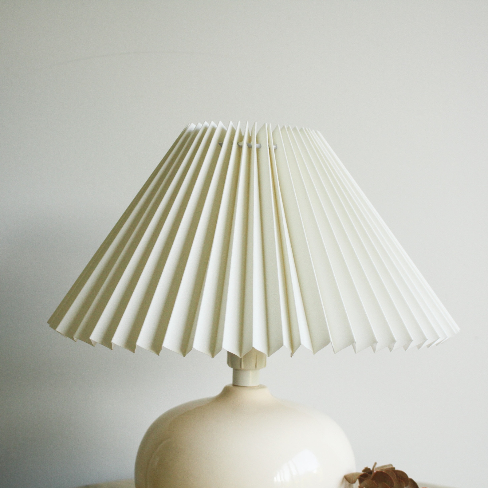 Ivory/cream Fabric Pleated Lampshade 30cm 36cm 45cm Bedside - Etsy