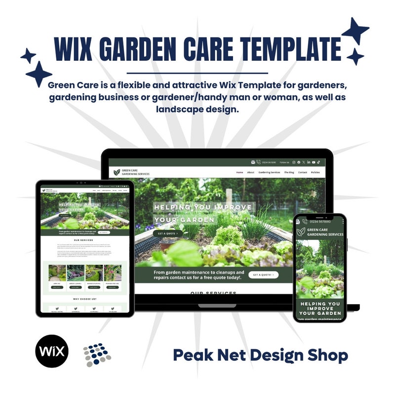 Wix Templates - Etsy