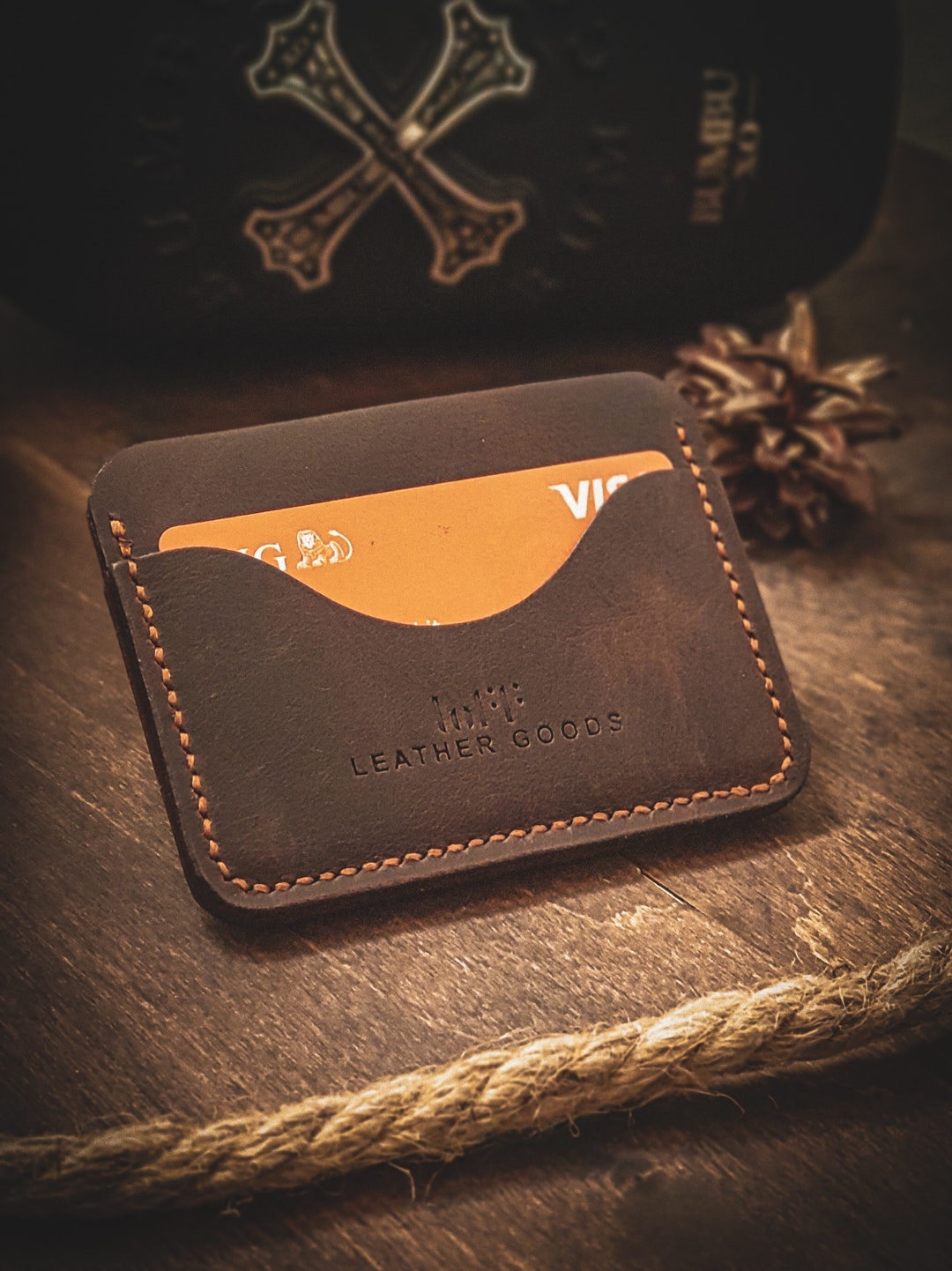 TOGO EDC Cardholder, Slim Leather Wallet, Small EDC Leather Wallet ...