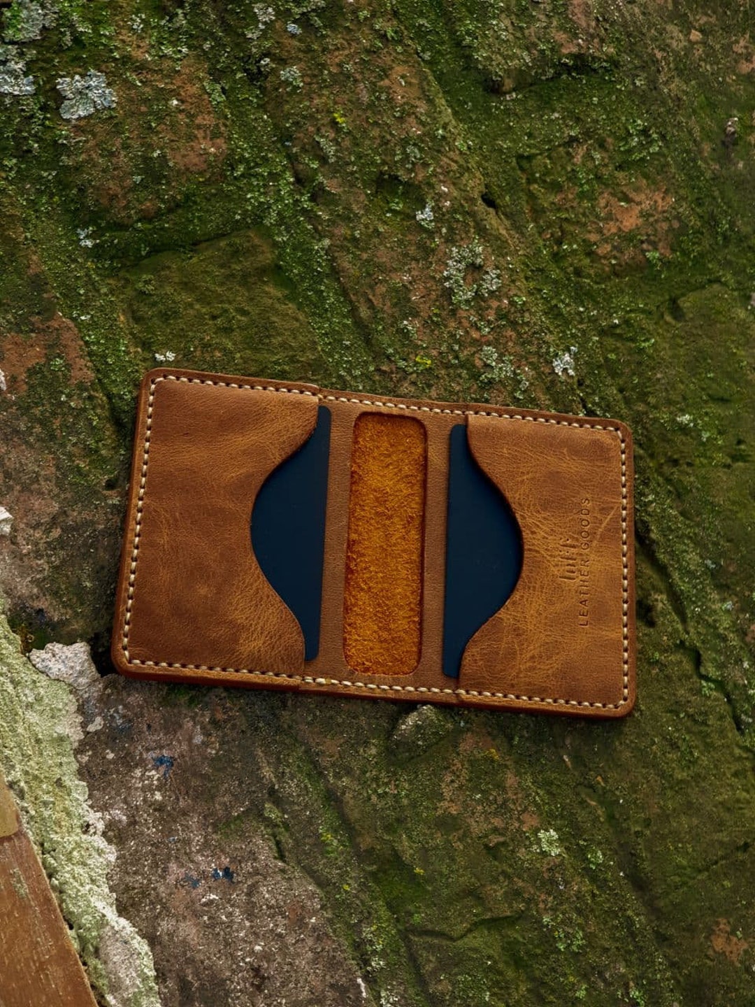 Bifold EDC Wallet STORM , Classic Billfold ID Holder, Distressed ...