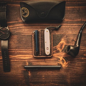 SVERD EDC Caddy Leather Organizer, EDC Caddy, Personalized Edc Leather ...