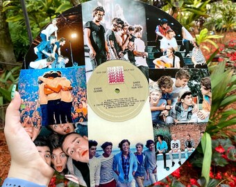 One Direction Vinyl Record Photo Collage Vintage Record Vinyl Record ...