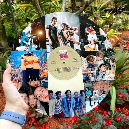 One Direction Vinyl Record Photo Collage Vintage Record - Etsy