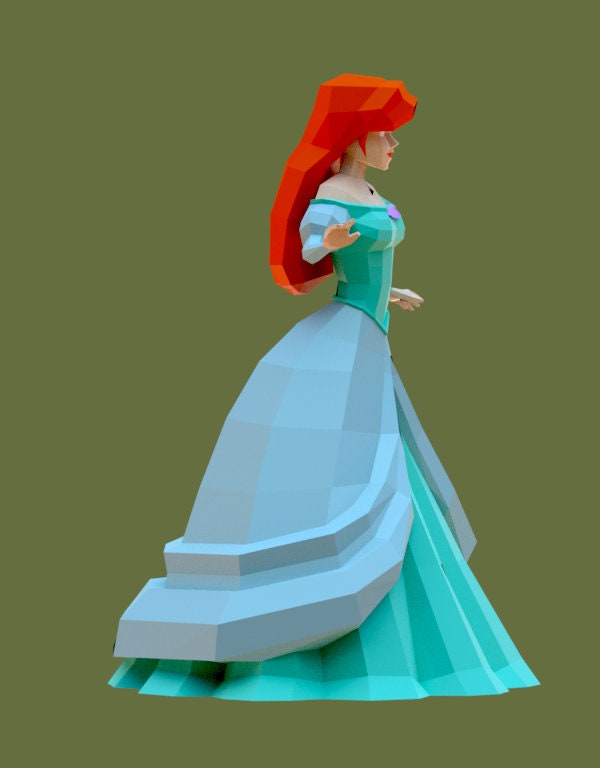 Ariel Papercraft Princess Papercraft the Little Mermaid - Etsy Ireland