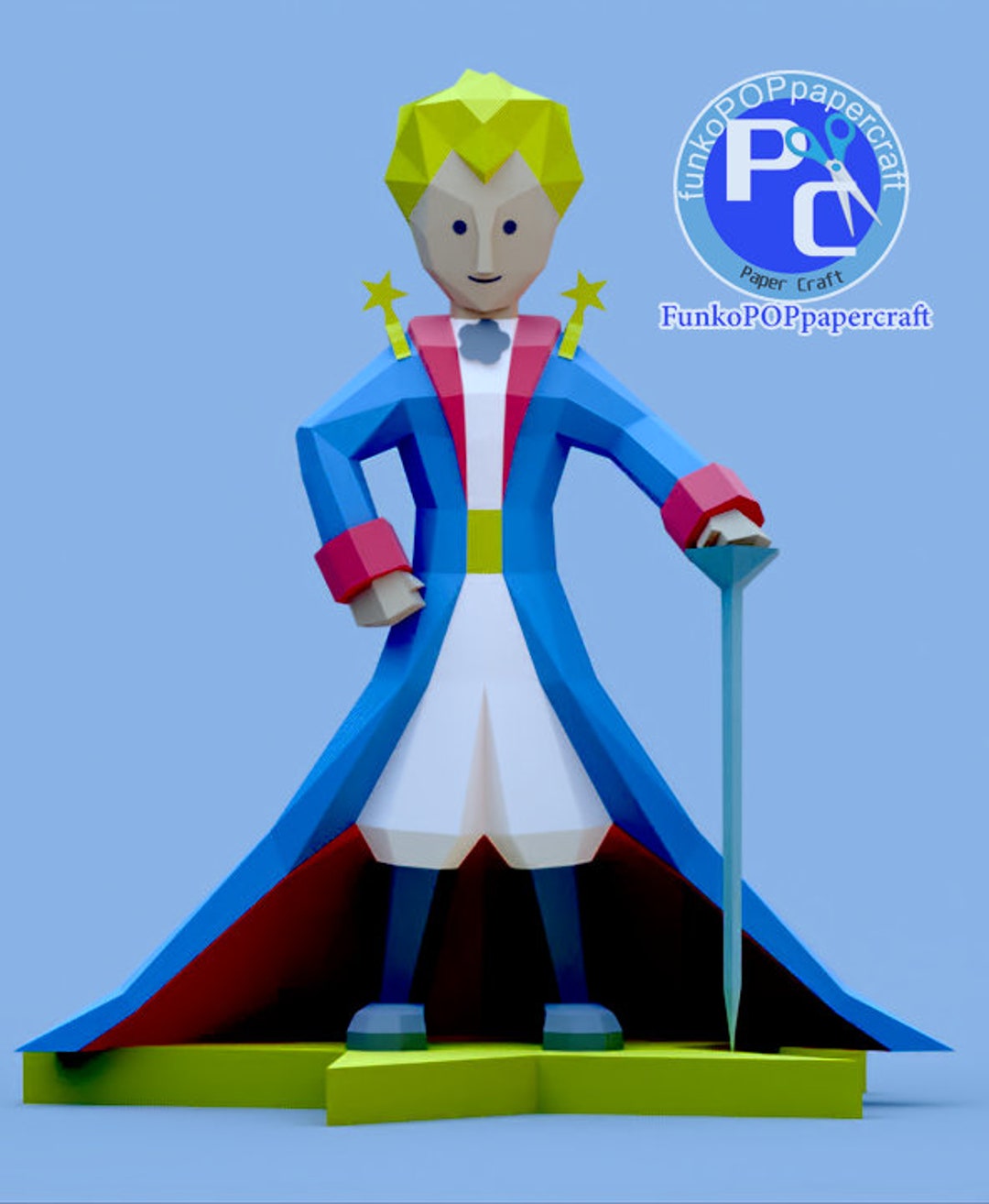 The Little Prince Papercraft Lowpoly, PDF, A4 Sheet - Etsy