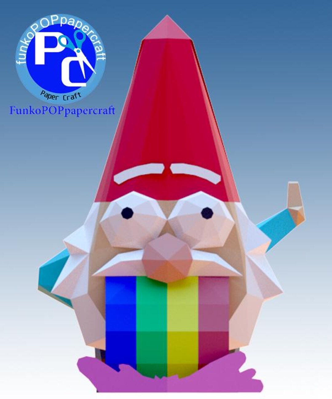Gnome Shmebulock Papercraft PDF, A4 Sheet, Low Poly - Etsy