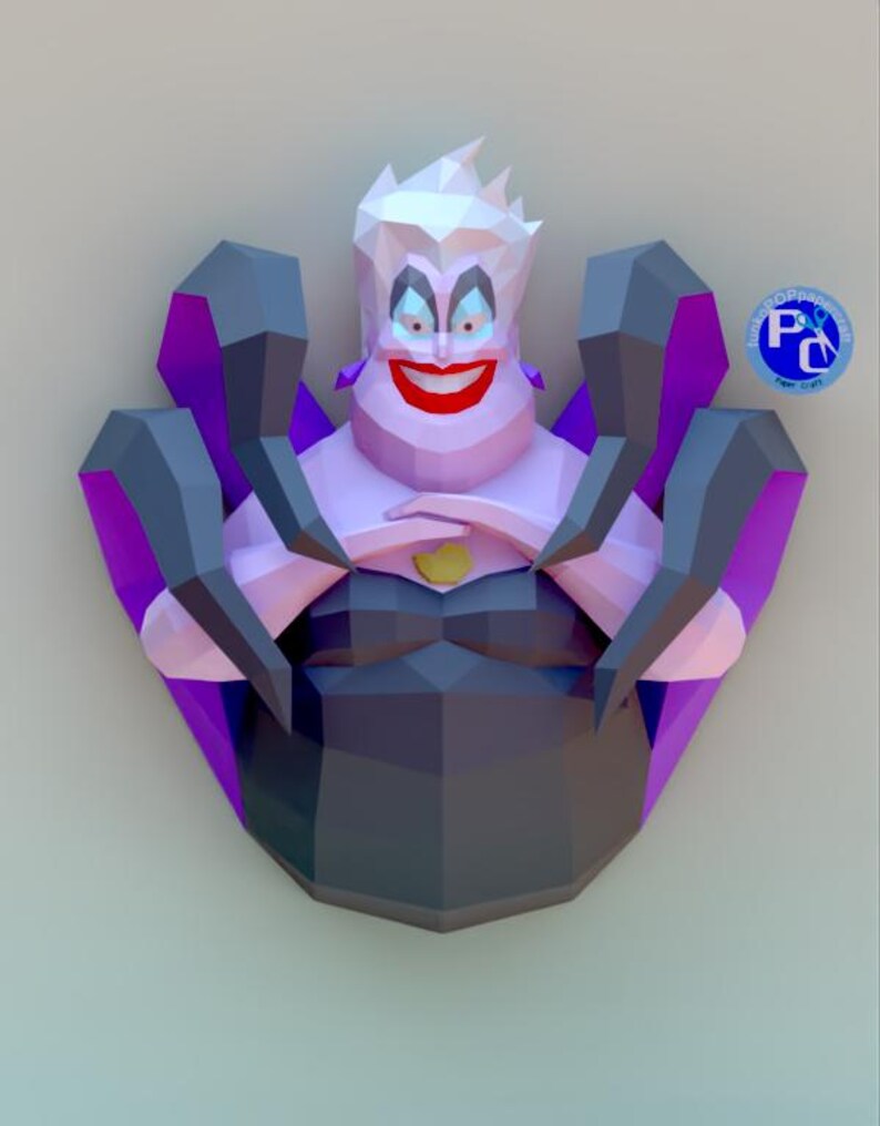 Ursula Papercraft Lowpoly PDF A4 - Etsy