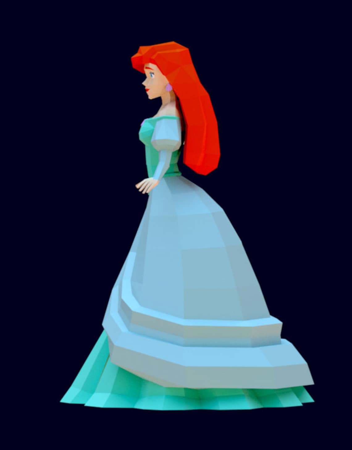 Ariel papercraft princess papercraft la sirenita muñeca - Etsy México