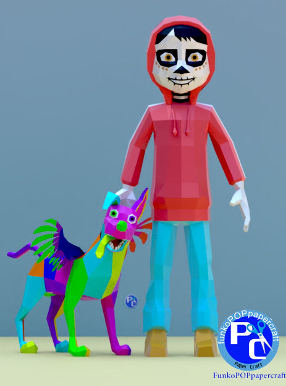 Dante Mas Miguel Papercraft Lowpoly, Coco Papercraft, DIY, Art Deco ...