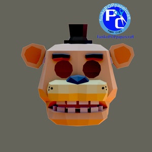 Five Nights at Freddy Papercraft. Freddy Papercraft. Lowpoly, PDF, A4 ...