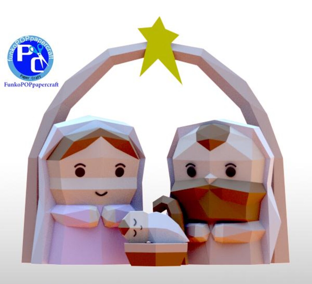 Papercraft Low Poly Crib Pdf A4 - Etsy