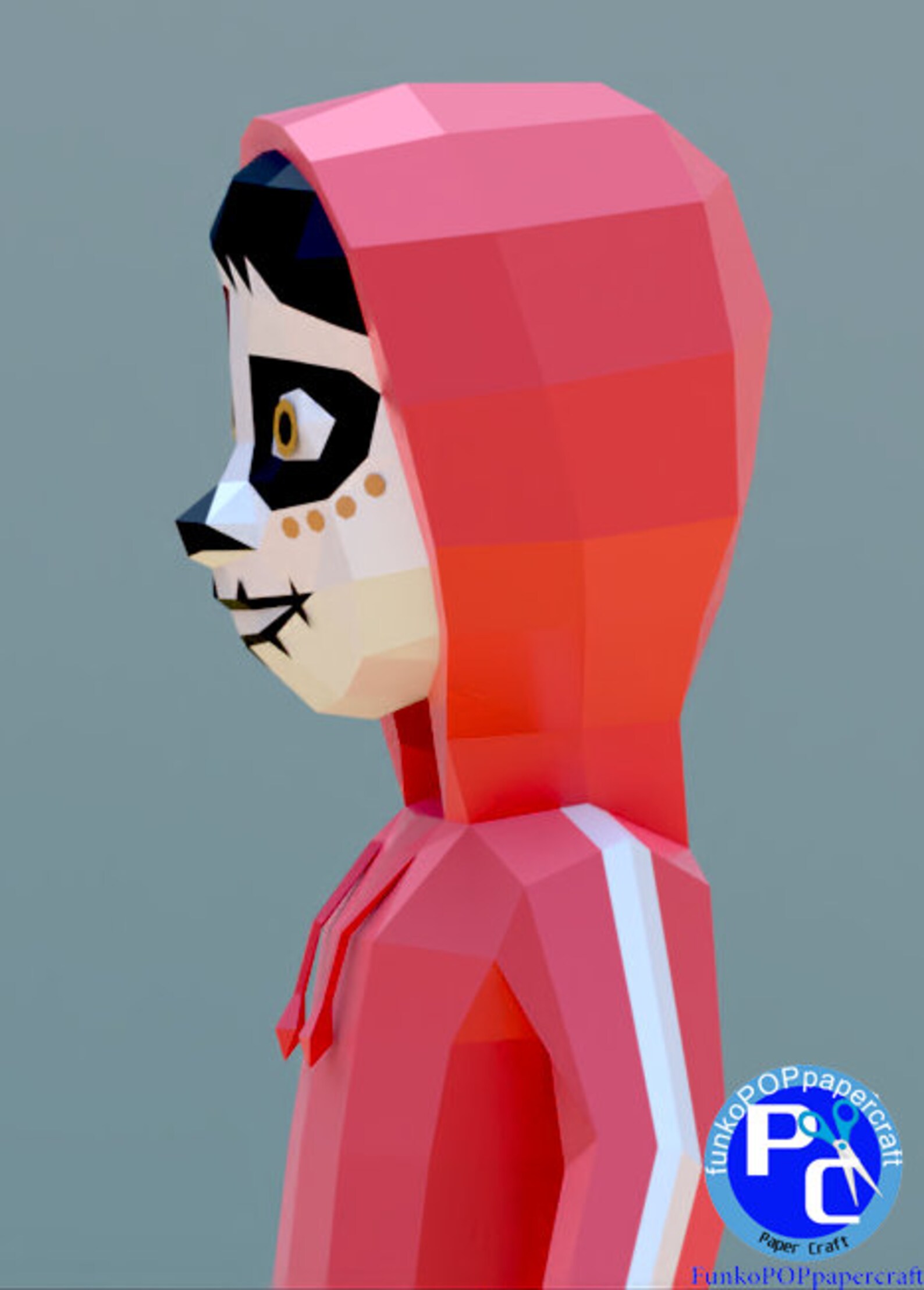 Dante Mas Miguel Papercraft Lowpoly, Coco Papercraft, DIY, Art Deco, Day of the Dead - Etsy