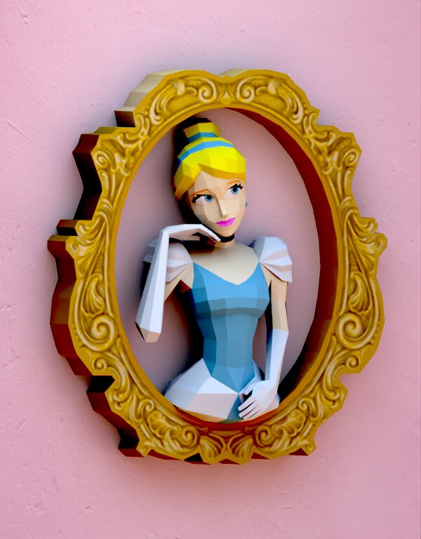 Princesa Cenicienta/ Doll craft papercraft Cinderella - Etsy España