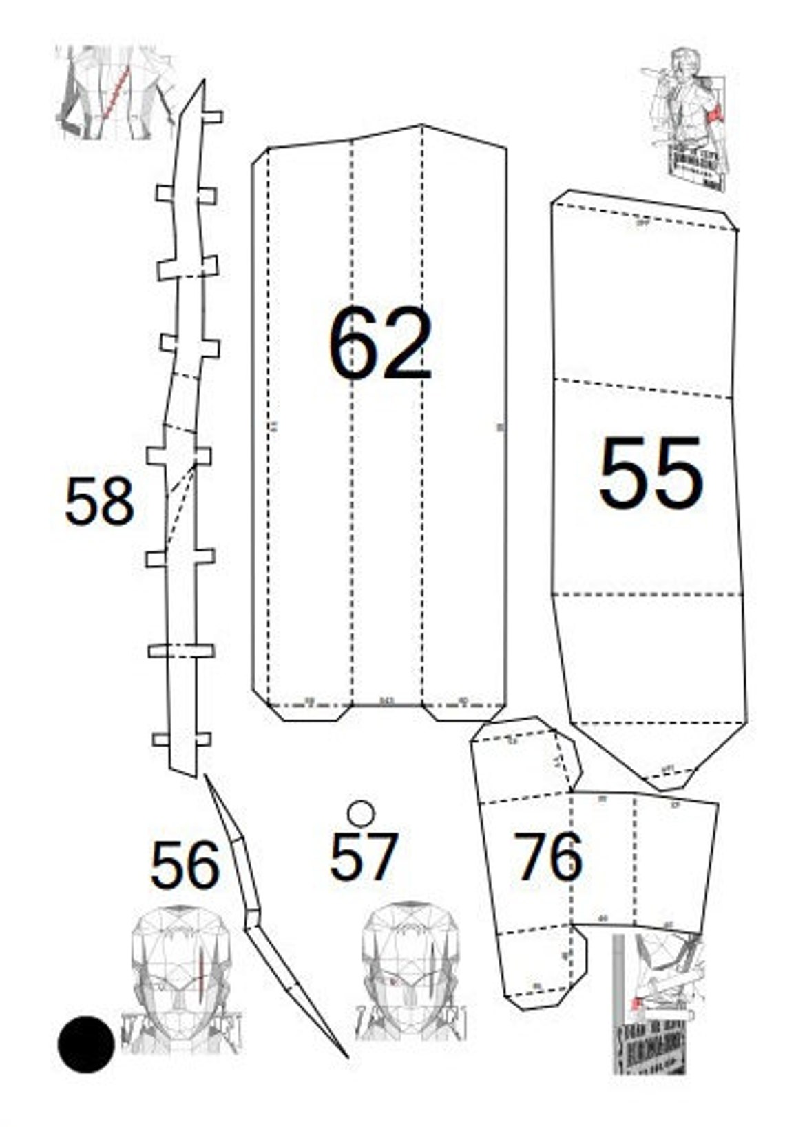 Roronoa Zoro Papercraft, PDF, A4, Lowpoly - Etsy