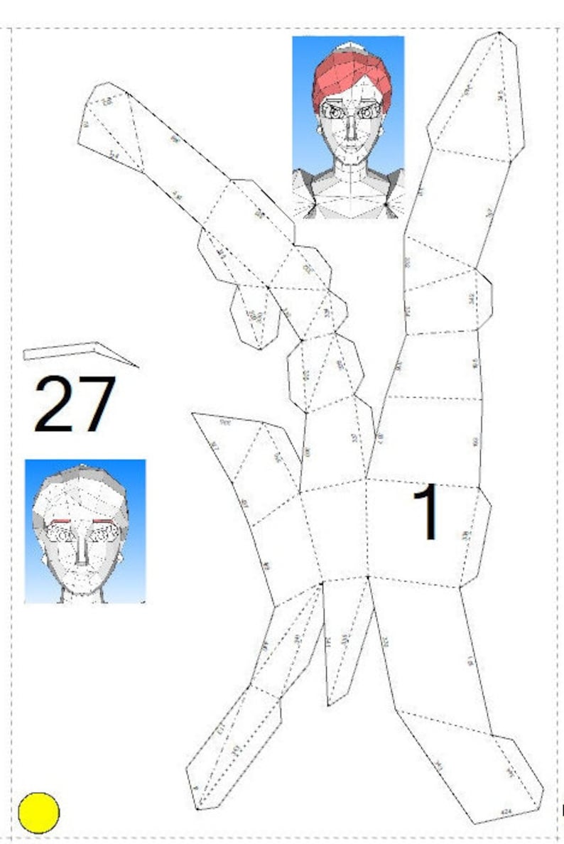 Cinderella Papercraft 3d, Cinderella Lowpoly, Sheet A4 Princess ...