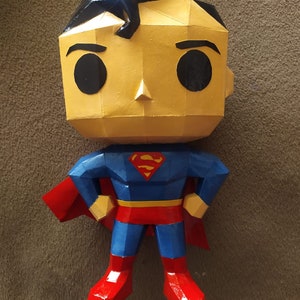 Funko Pop Super Hero Papercraft PDF SVG A4 Sheet - Etsy UK