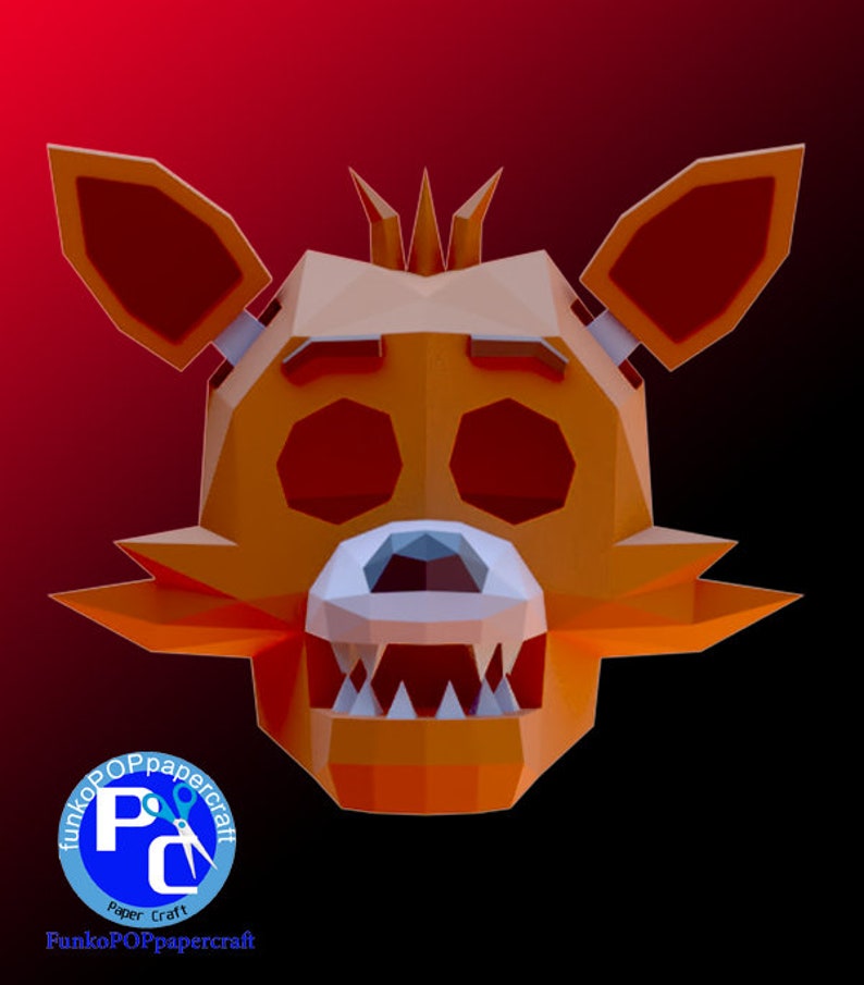 Foxy Head Papercraft Lowpoly, Hello A4. - Etsy