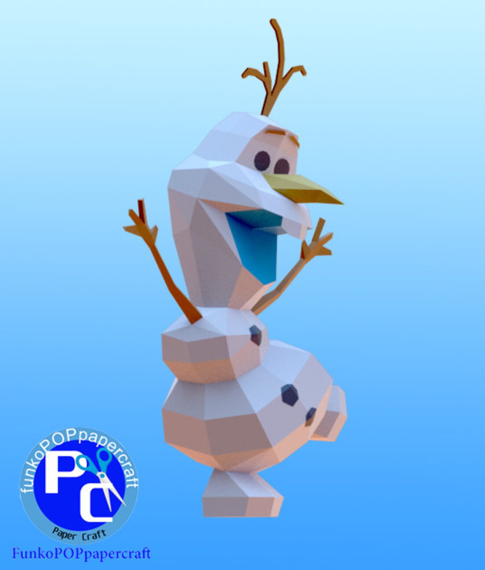 Olaf Papercraft, PDF, A4-Blatt, Lowpoly, Deko - Etsy.de