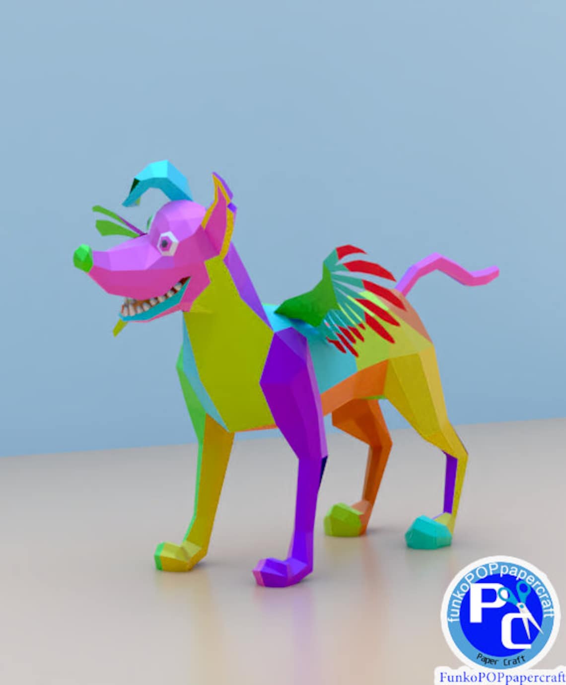 Dante papercraft, alebrije, coco, 3d papercraft, PDF, DIY, Manualidades ...