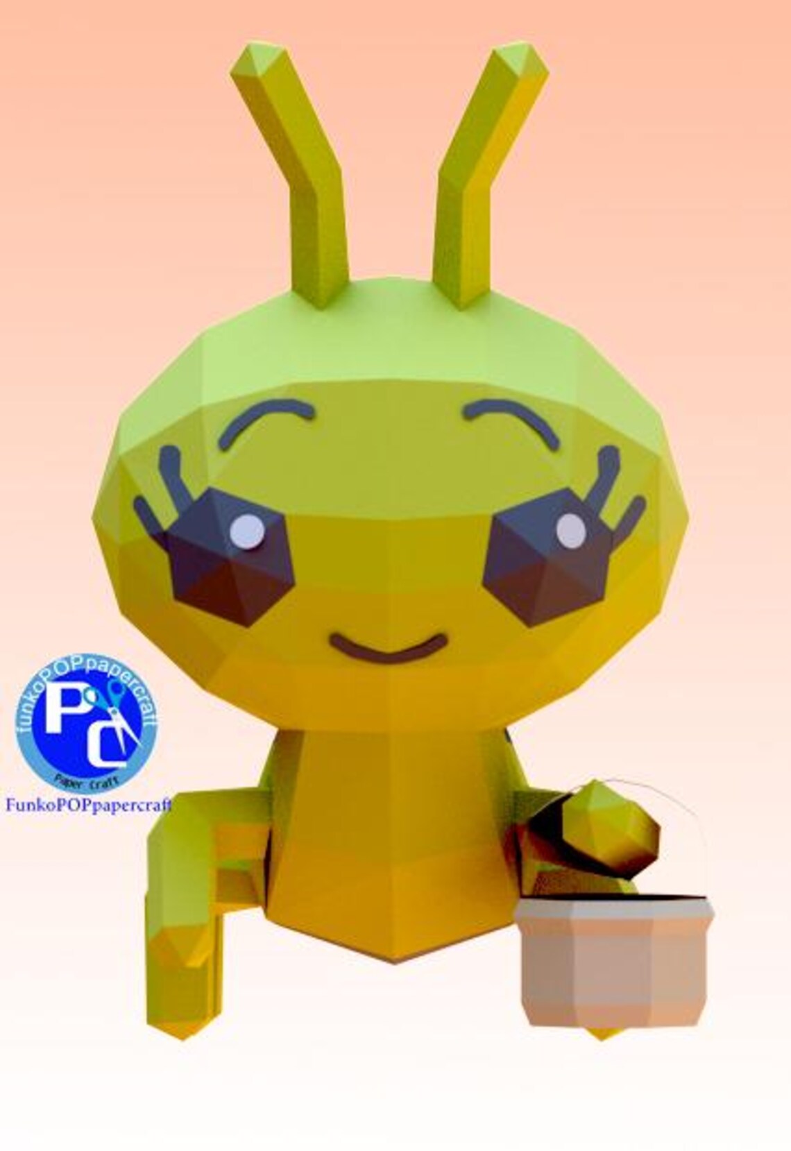 Plim Plim Papercraft Bee, PDF, A4, Low Poly - Etsy Canada