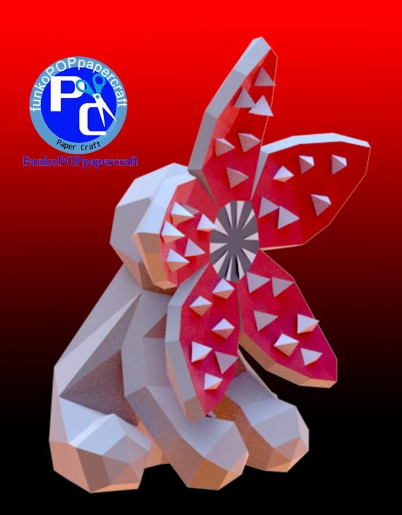 Demogorgon Papercraft in PDF, A4 Sheet - Etsy Canada
