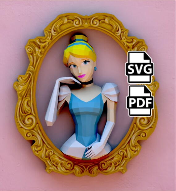Princesa Cenicienta/ Doll craft papercraft Cinderella - Etsy España