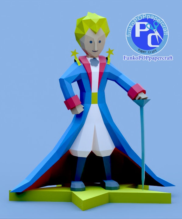 The Little Prince Papercraft Lowpoly, PDF, A4 Sheet - Etsy