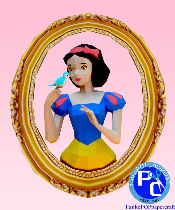 Snow White Papercraft, 25 A4 Sheets, PDF, Snow White Papercraft - Etsy