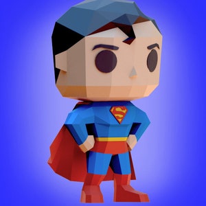 Funko pop papercraft de súper héroe, PDF, hoja A4 - Etsy España