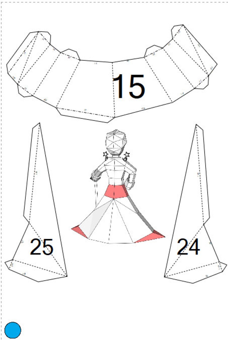 The Little Prince Papercraft Lowpoly, PDF, A4 Sheet - Etsy