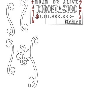 Roronoa Zoro Papercraft, PDF, A4, Lowpoly - Etsy