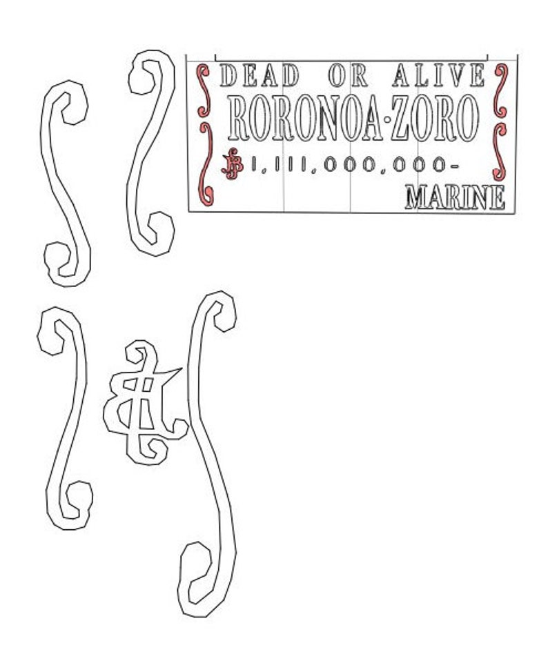 Roronoa Zoro Papercraft, PDF, A4, Lowpoly - Etsy